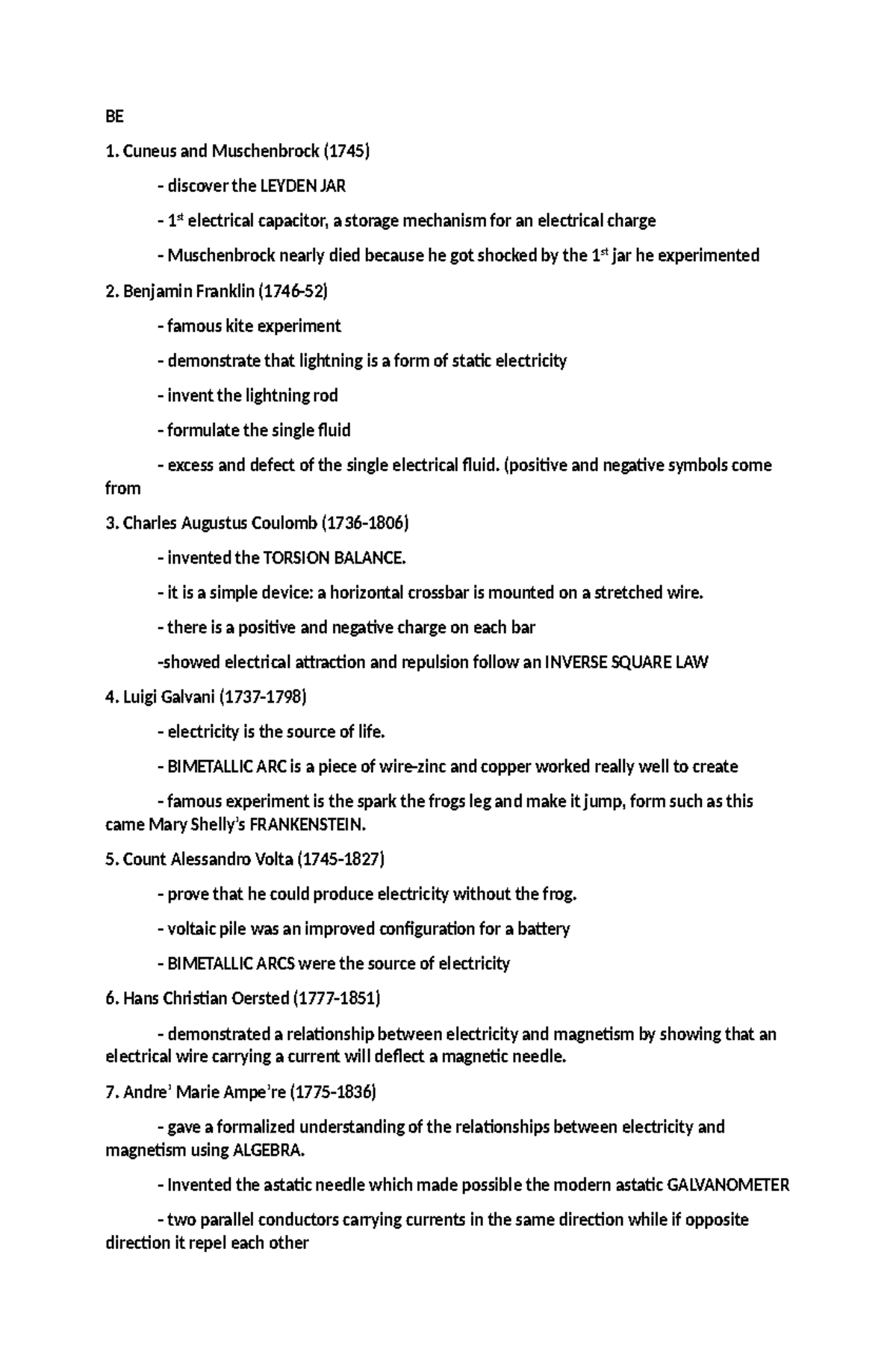 BE - This notes for Basic Electronics - BE Cuneus and Muschenbrock ...