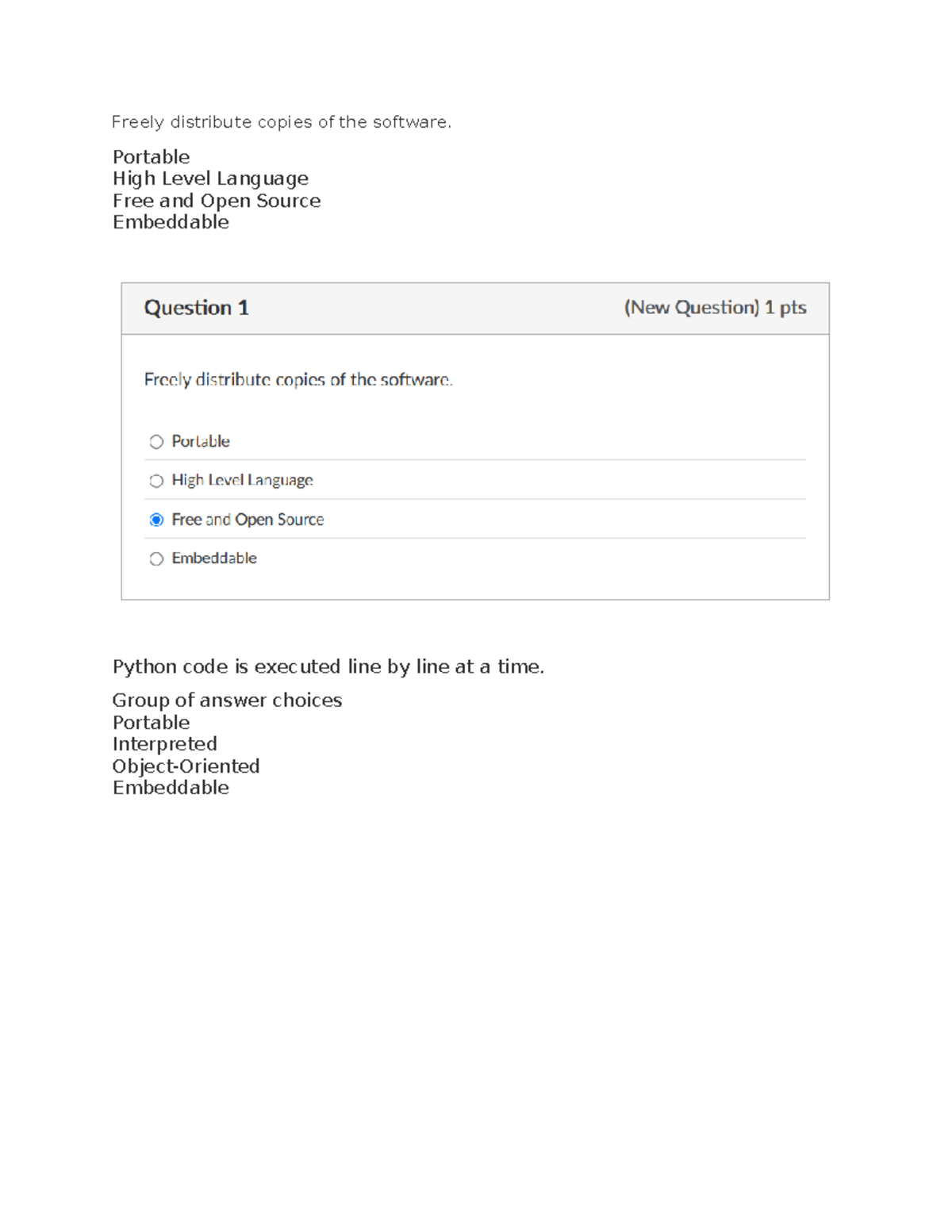 IT0011 FA1 - DSFDGFHDD - Freely distribute copies of the software ...