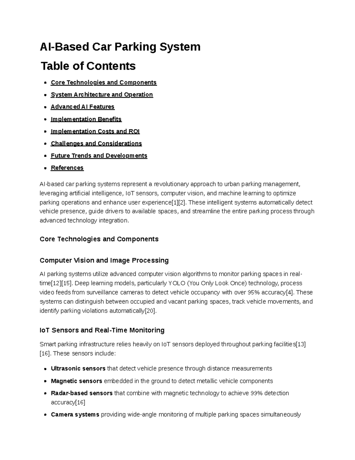 AI-Based Car Parking System: Technologies, Benefits, and Future Trends ...
