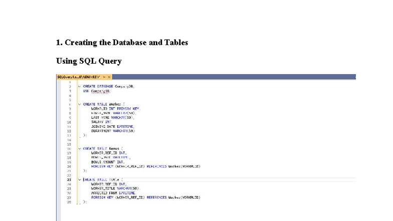 SQL Database Creation and Management Guide (COMP101) - Studocu