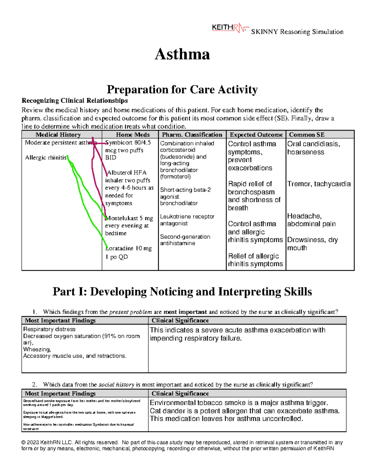 Asthma Case Study for Keith RN Pediatrics: Care & Management Insights ...