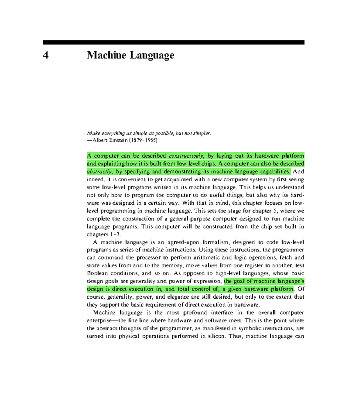 Chapter 4: Understanding Machine Language in Computer Architecture ...