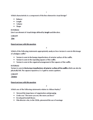 Sophia Visual Communications Milestone 2 - 1 Which statement is correct ...