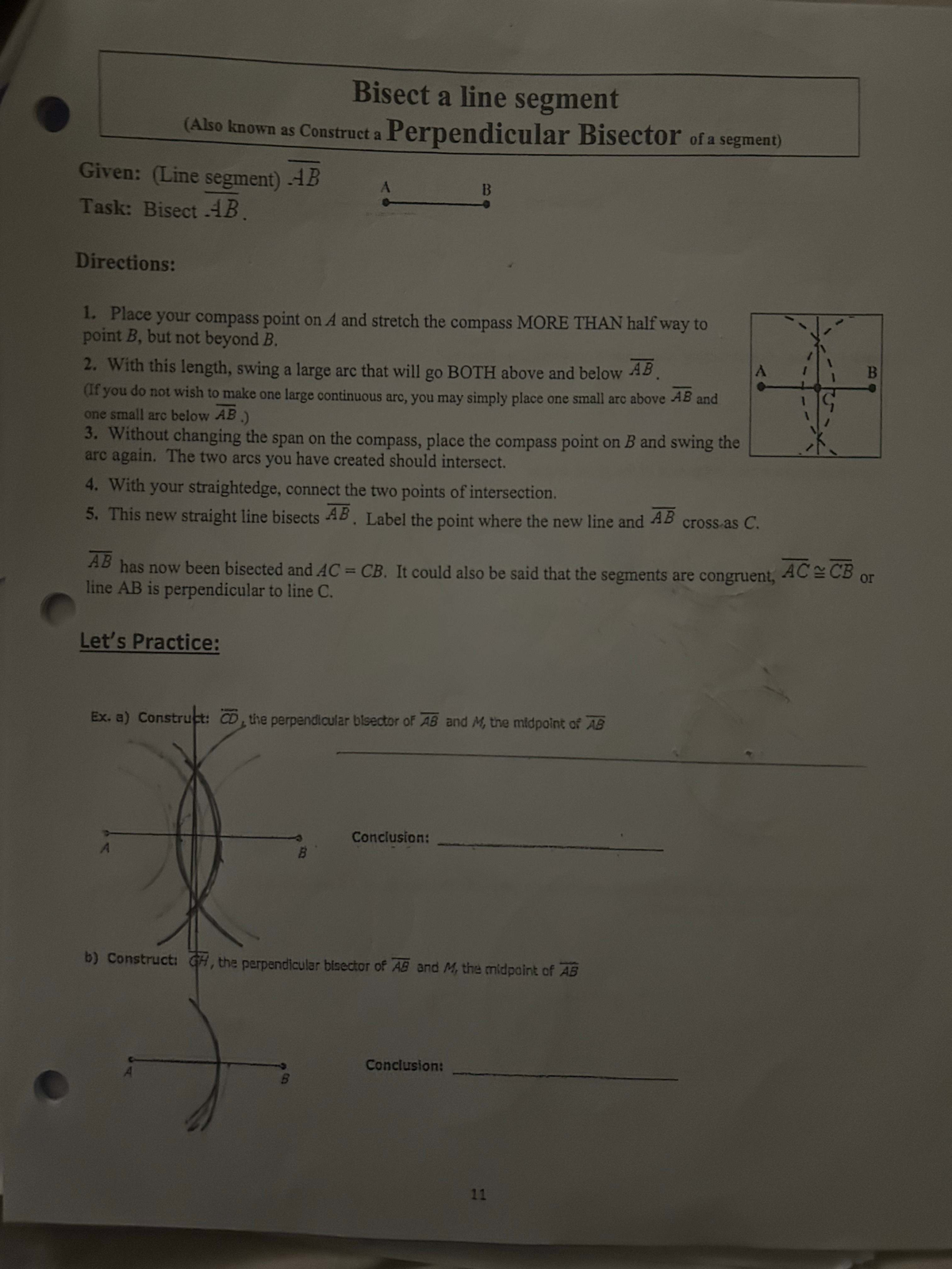 Comprehensive Study Notes for ABC123: Perpendicular Bisector ...