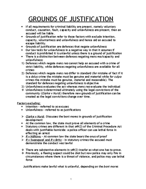 Unlawfulness Notes including cases summaries - LAWS 2014 - Wits ...