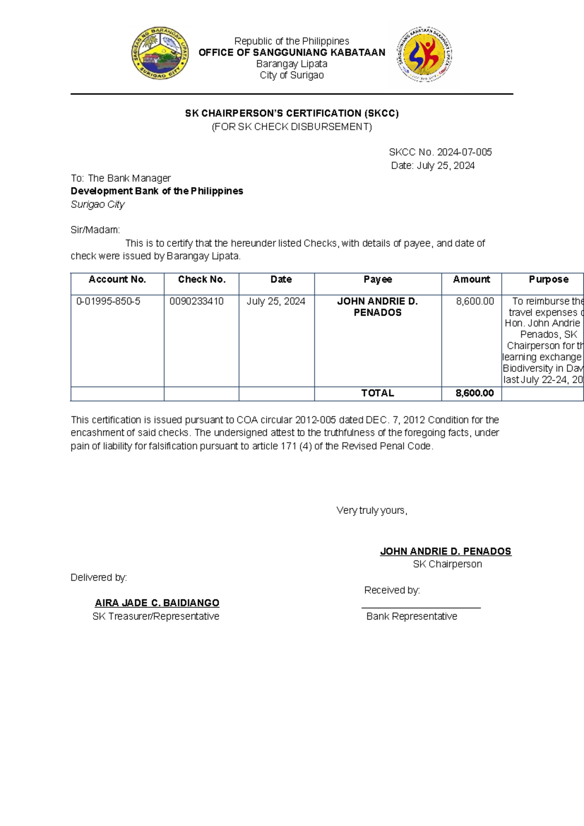 SKCC Lipata - found - Republic of the Philippines OFFICE OF SANGGUNIANG ...