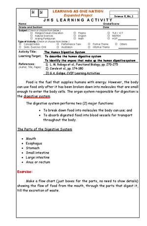 Matatag Lesson PLAN Science 7 Blank Template - Grade Level 7 Quarter 1 ...