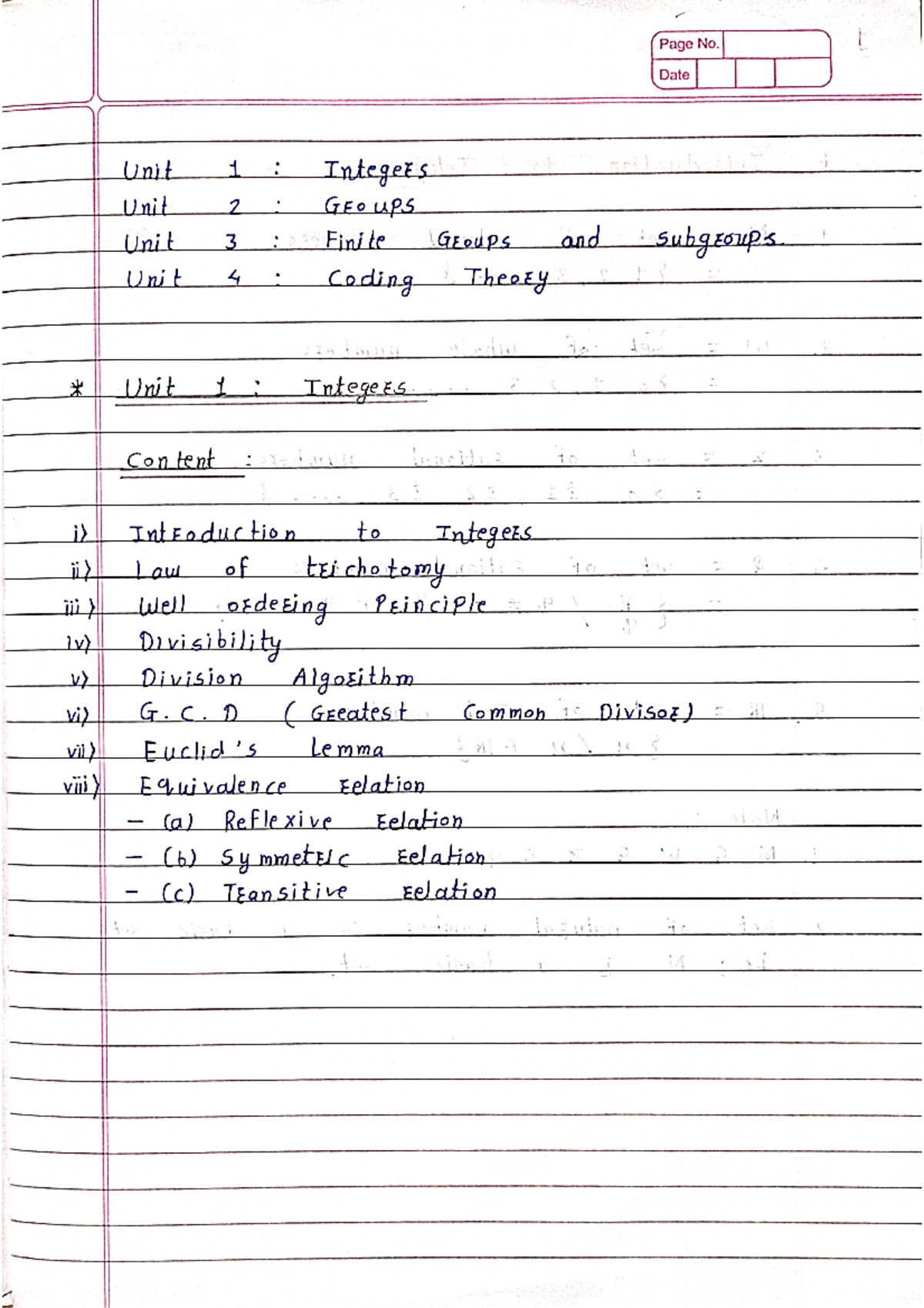 Groups and Coding Theory - Unit Notes for MATH301 - Studocu