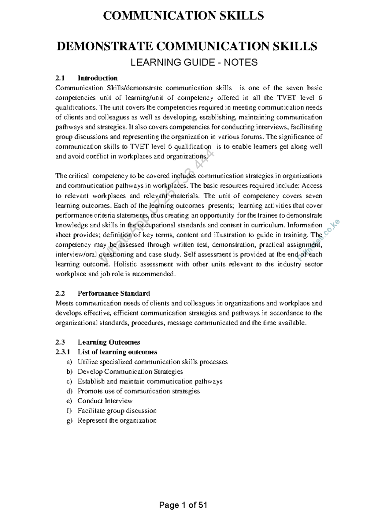 Communication Skills Level 6 Notes: Demonstrating Effective Strategies ...