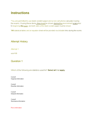 CNSL 503 Statistics Module 2 Problem Set - Module 2 Problem Set Due No due date Points 5 ...