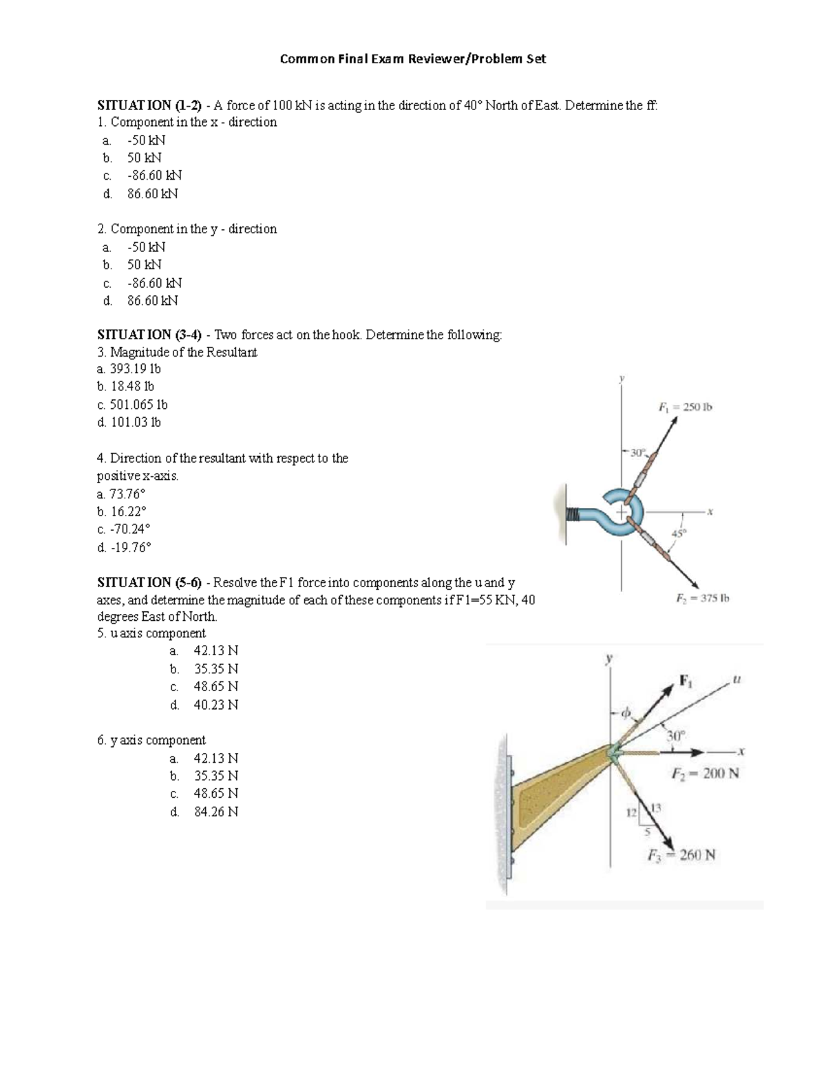 BES 025 CFE ME Reviewer: Common Final Exam Questions and Solutions ...