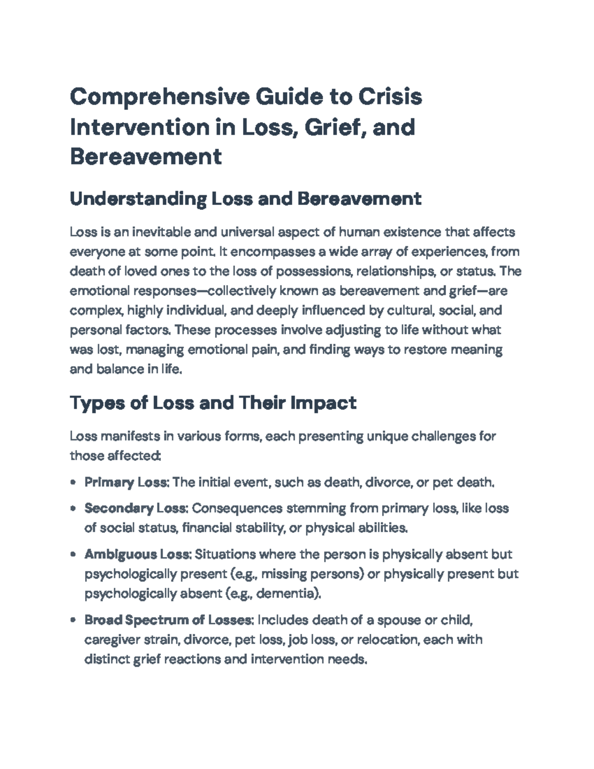 Crisis Intervention Strategies for Loss & Grief: A Comprehensive Guide ...