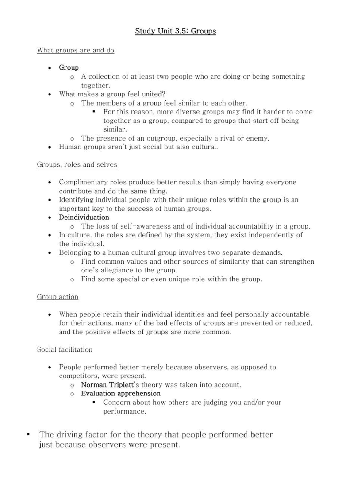 Psych Study Unit 3: Understanding Group Dynamics and Leadership - Studocu