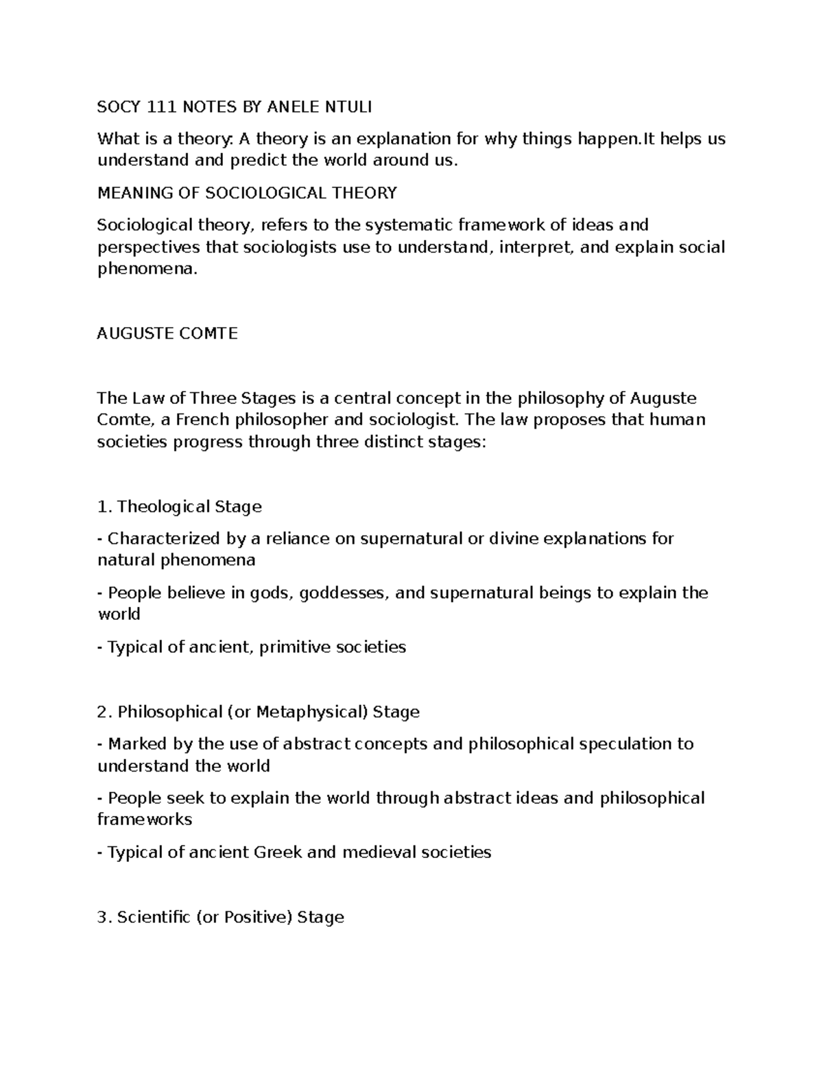 SOCY 111 Final Exam Notes: Marx, Weber, and Solidarity in Society ...