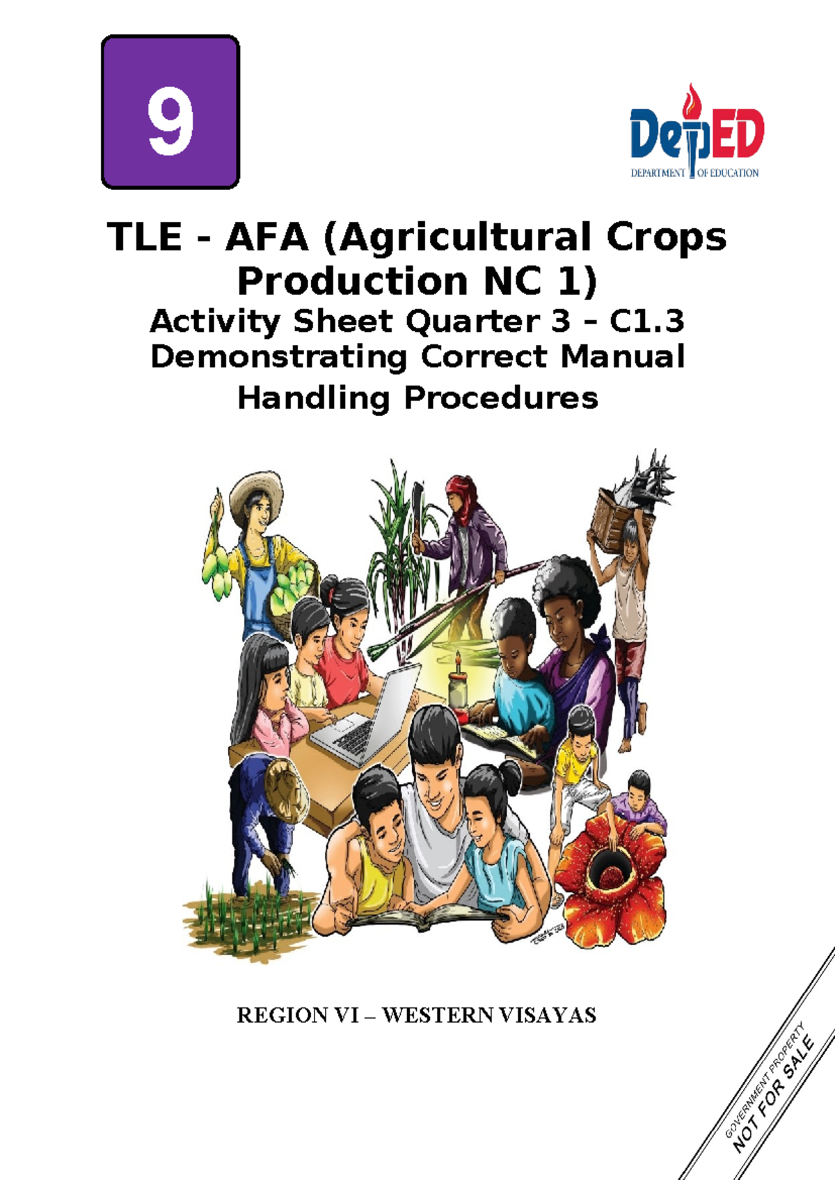 AFA TLE 9 Agricultural Crops Production Q3 LAS 3: Manual Handling ...