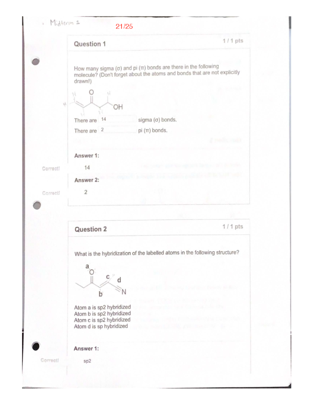 Chem 250 Midterm 1 Study Guide - Winter 2021 - Studocu