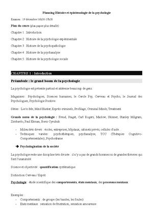 Chapitre N°2 - La première et seconde topique de Freud - CHAPITRE N°2 ...