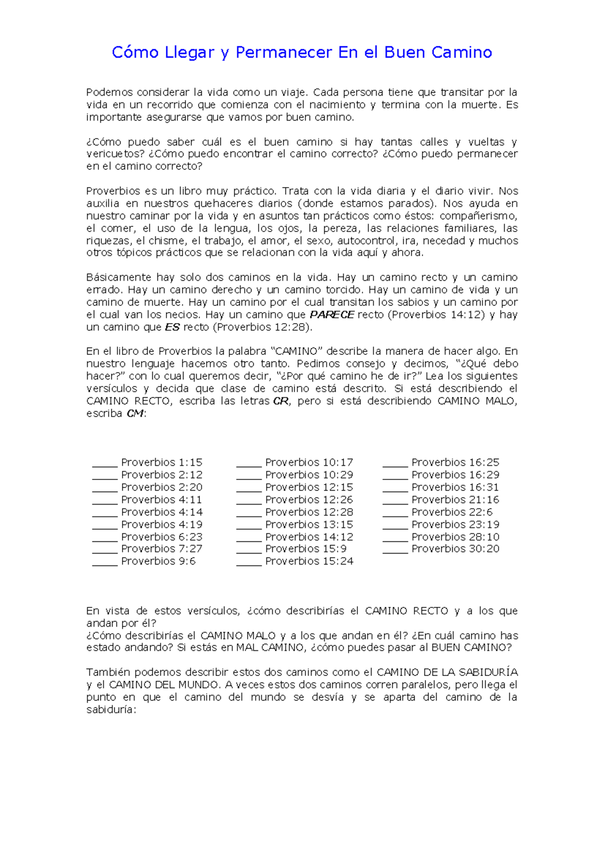 Proverbio 14-12 - Religioso palabra de Dios - Cómo Llegar y Permanecer ...