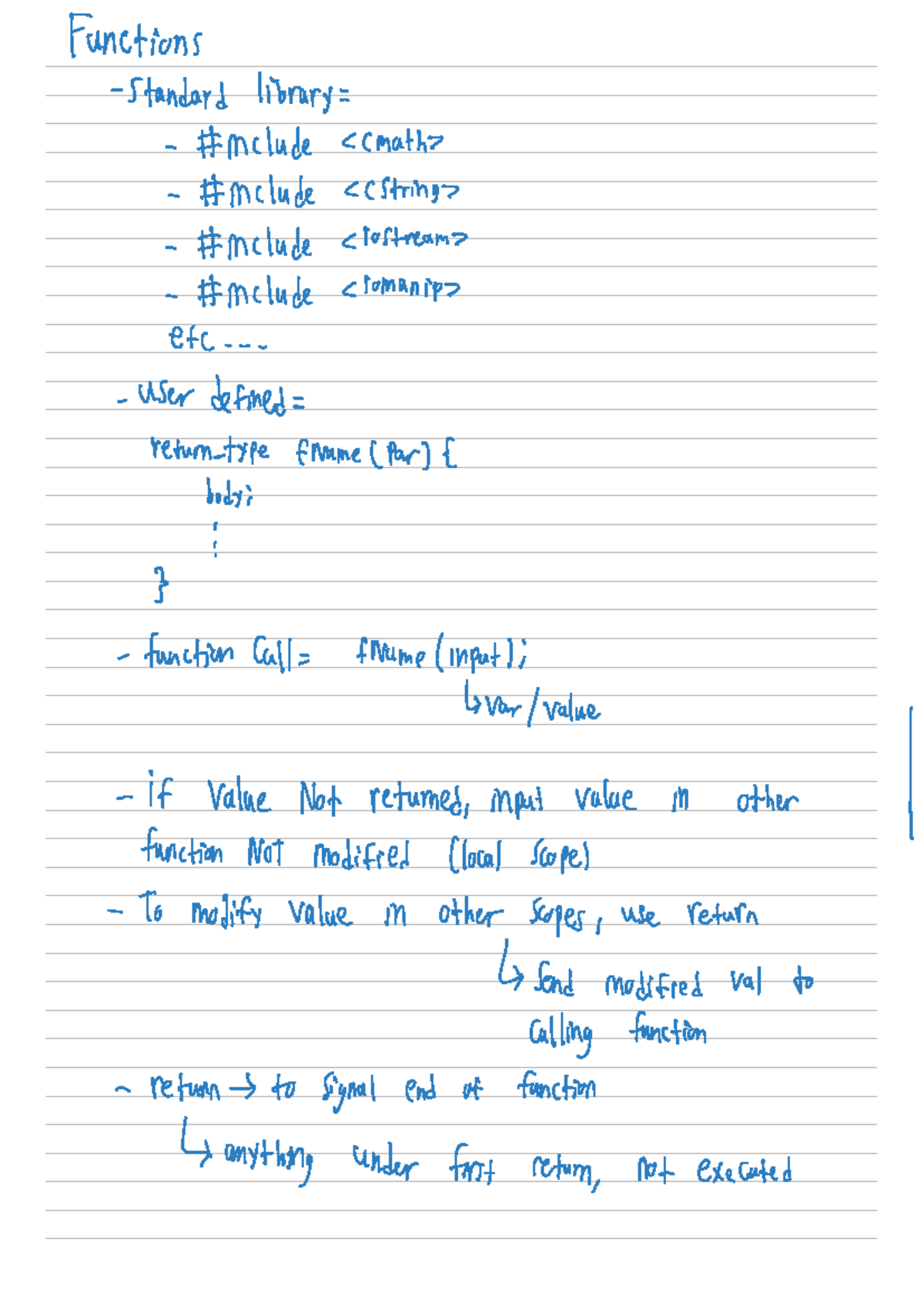 CS2310 Lecture 5 Notes: Functions, Scopes, and Recursion Concepts - Studocu