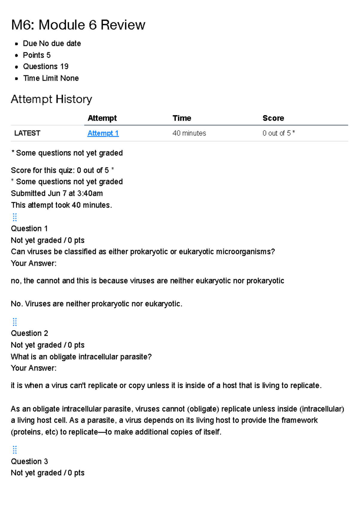 M6: Module 6 Review - Key Concepts in Microbiology with Lab - Studocu