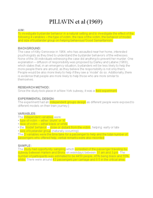 perry study - 9990 - Understanding Perry et al. (personal space) The ...