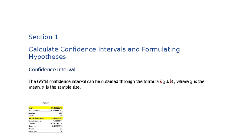 Assessment 4 - Confidence Intervals & Food Waste Analysis - Studocu