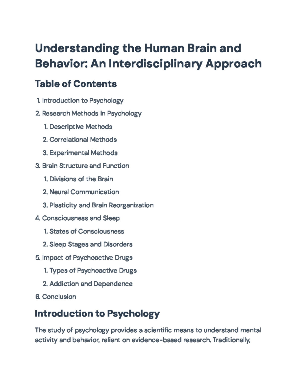 Psychology 101: Brain Function, Behavior & Research Methods Overview ...