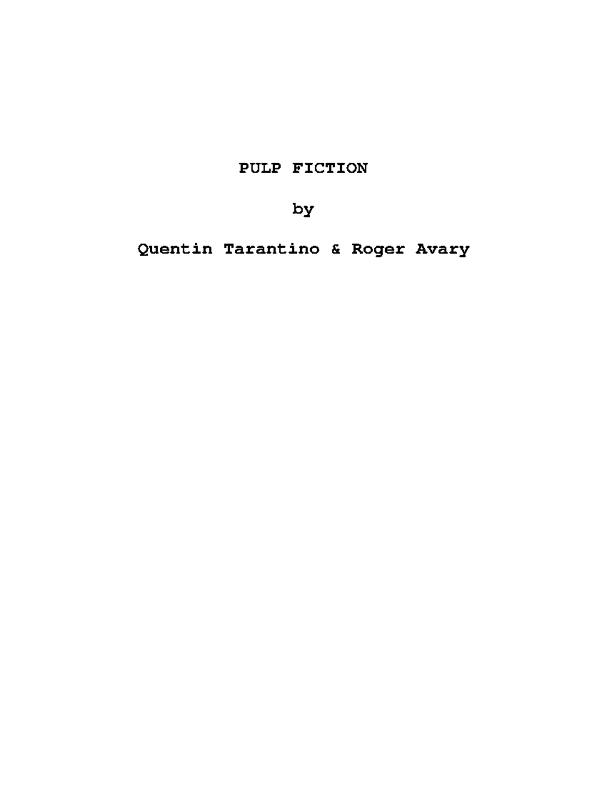 PULP FICTION Screenplay Analysis: A Deep Dive into Tarantino's Work ...