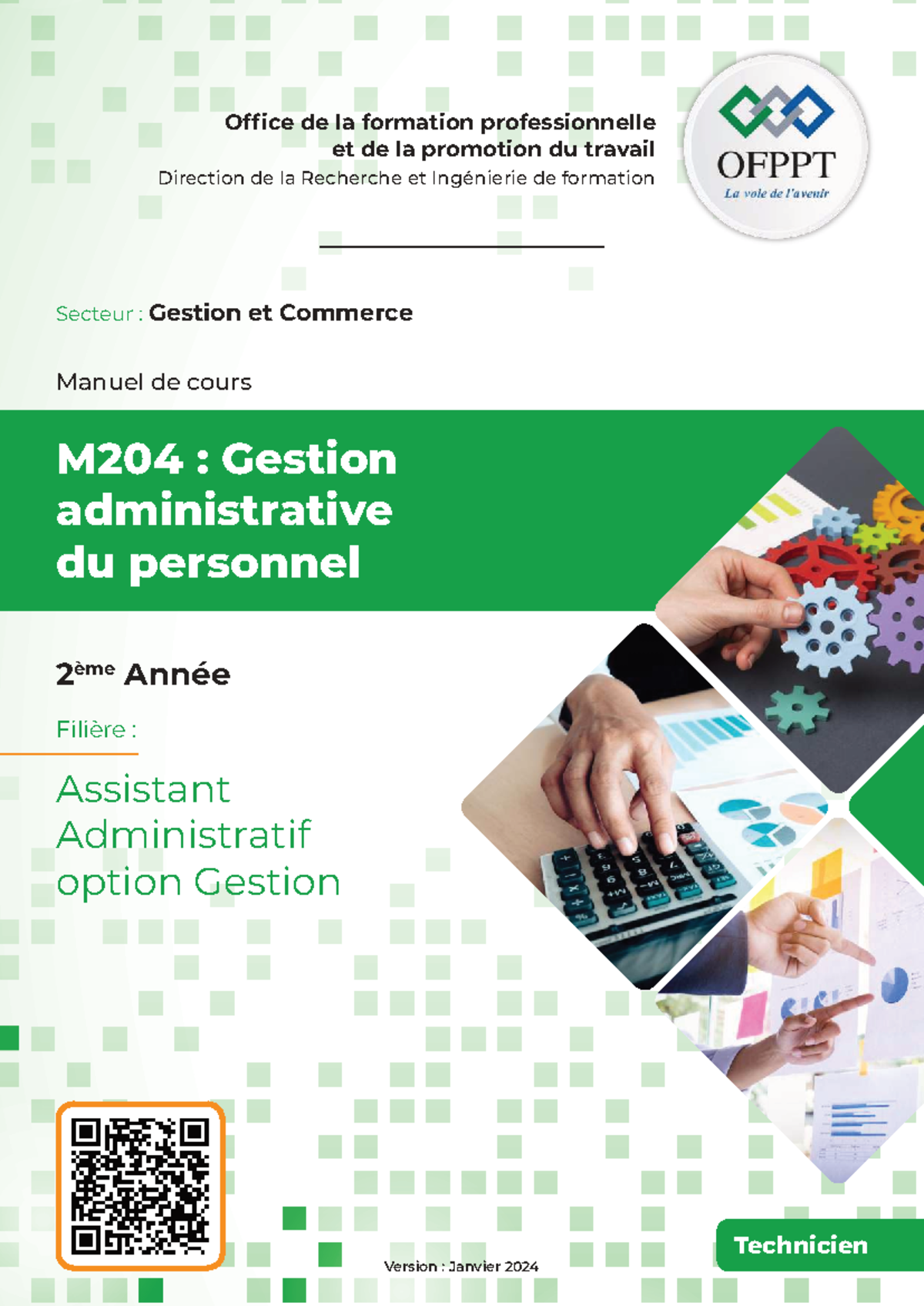 M204 : Manuel de Cours sur la Gestion Administrative du Personnel - Studocu