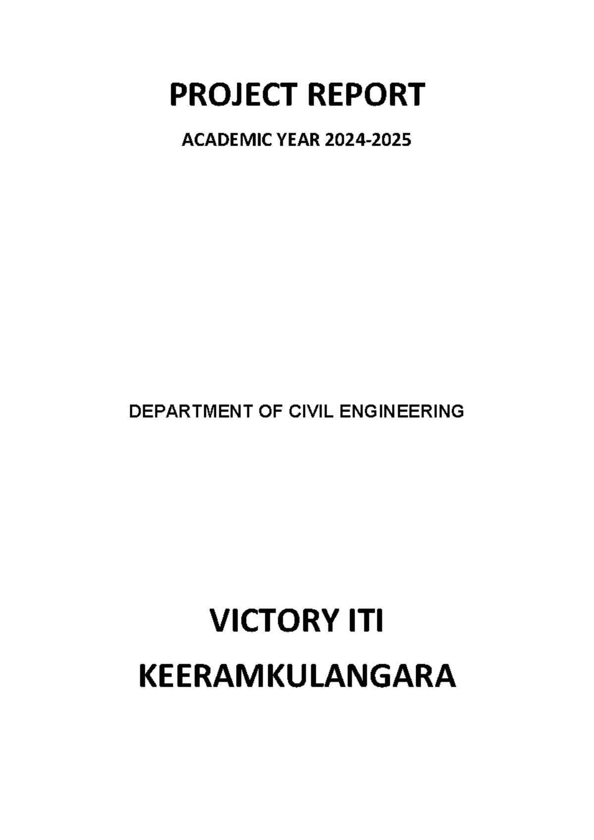 Planning and Construction of a Hospital Building - Project Report 13242 ...