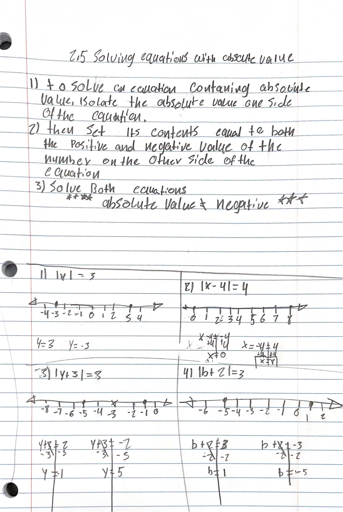 2.5 Lecture Notes on Solving Equations with Absolute Value - Studocu