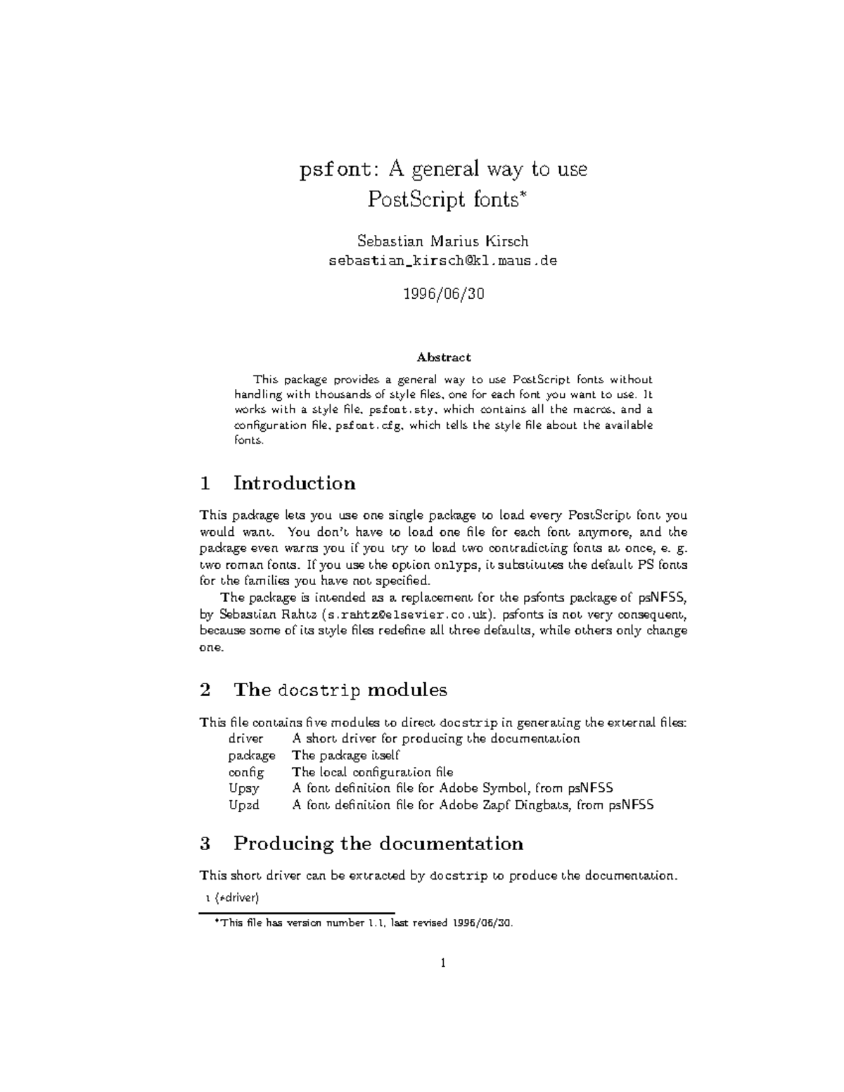 psfont: A Comprehensive Guide to Using PostScript Fonts - Studocu