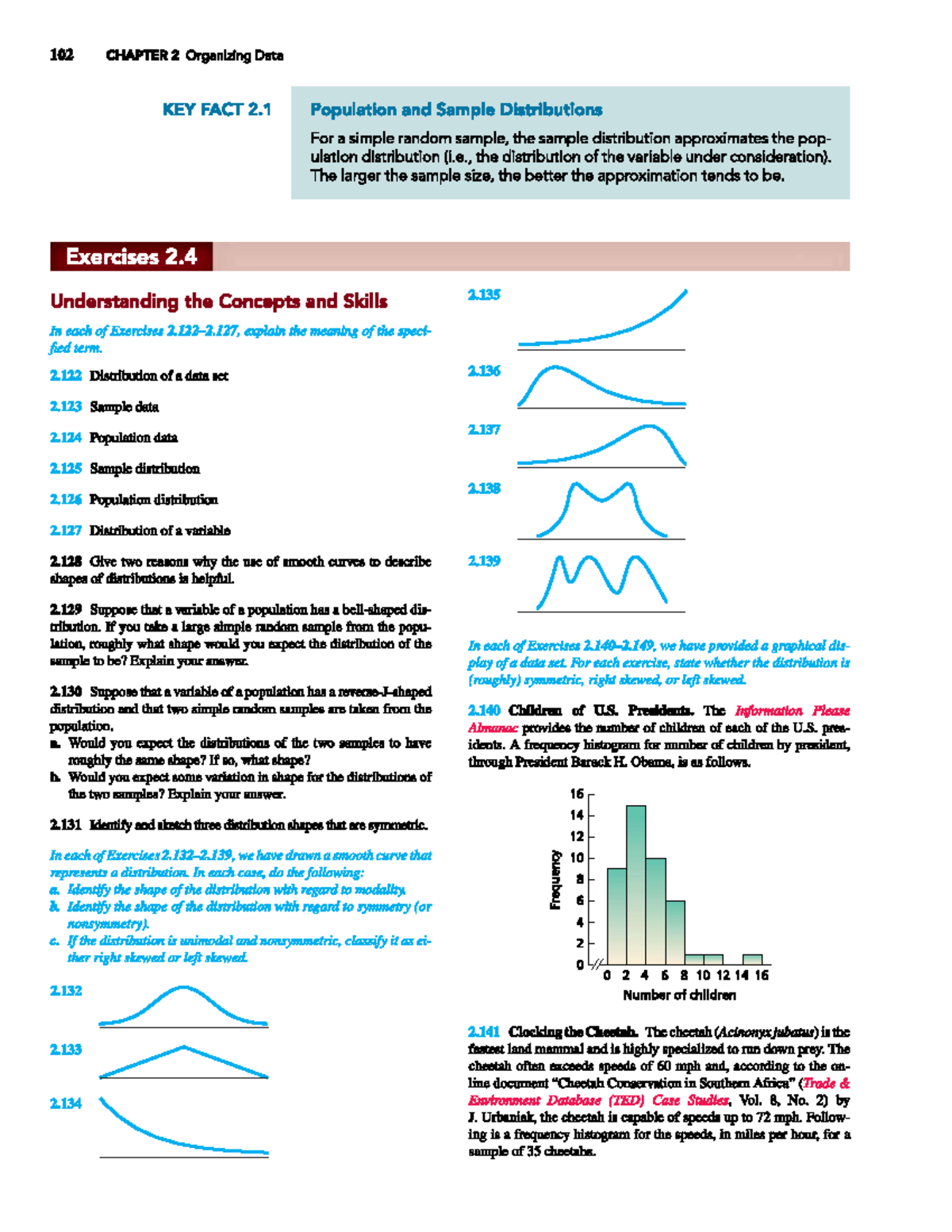EX2 - PLEASE GIVE A CLEAR NOTES - 102 CHAPTER 2 Organizing Data KEY ...