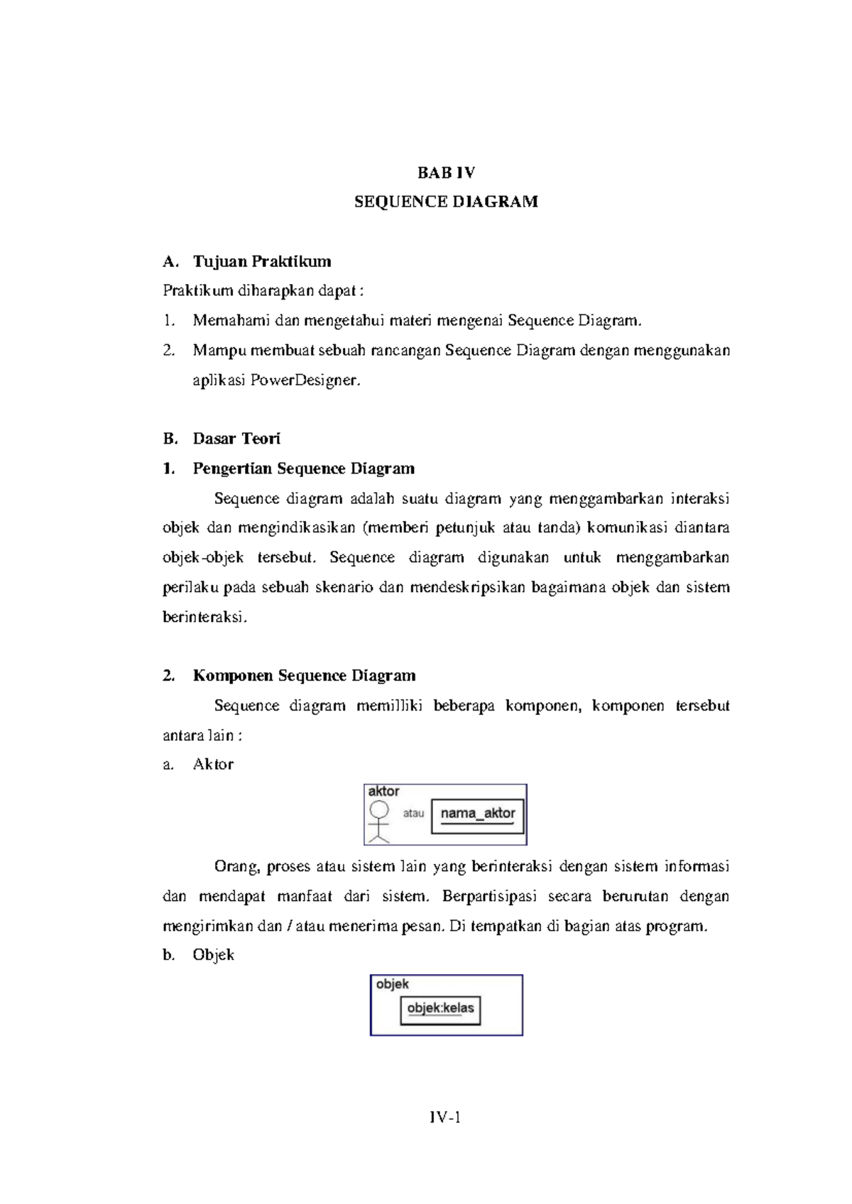 Laporan Praktikum: Membuat Sequence Diagram menggunakan PowerDesigner ...