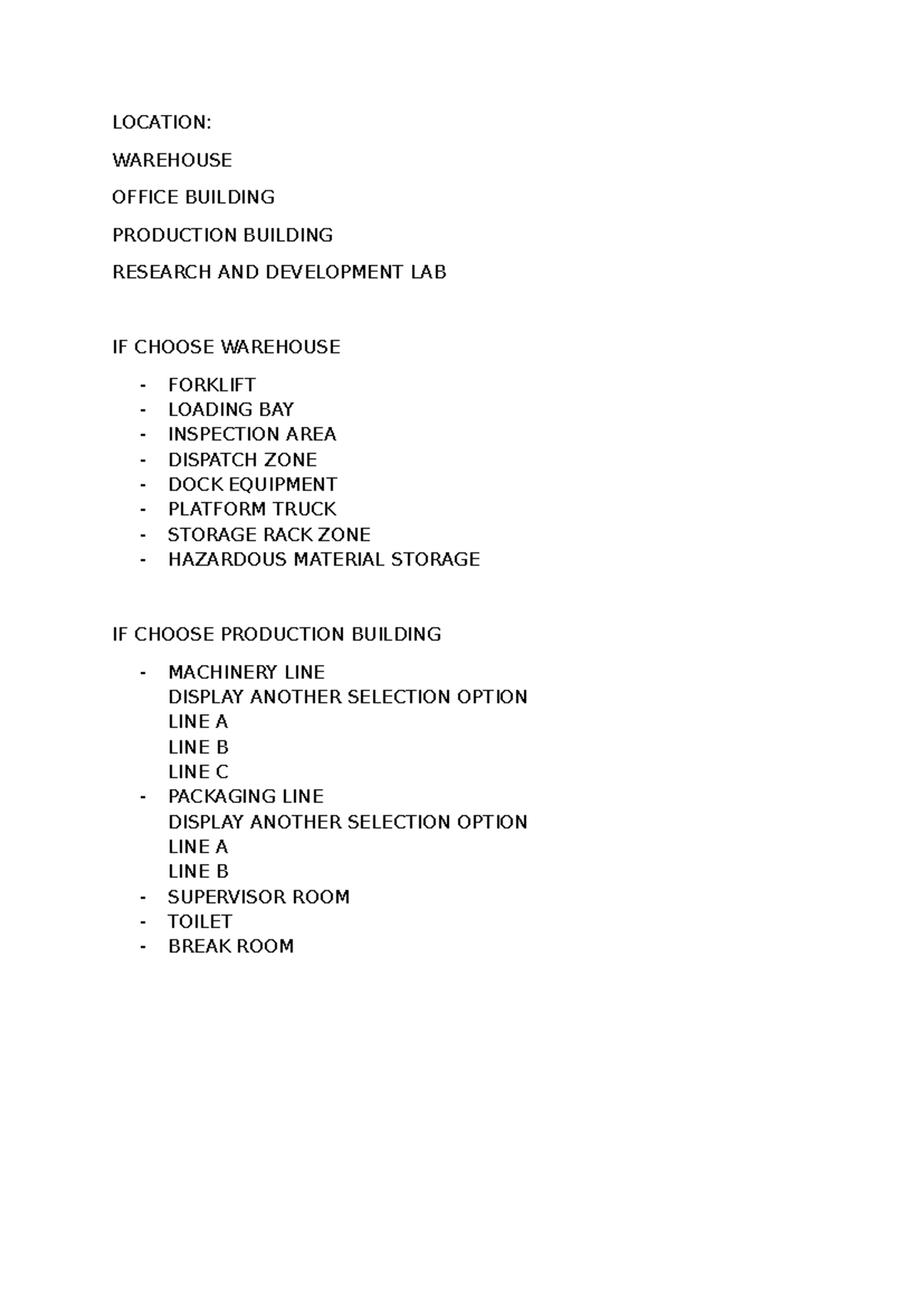 ISP500 Group Project: Facility Location Options and Layouts - Studocu