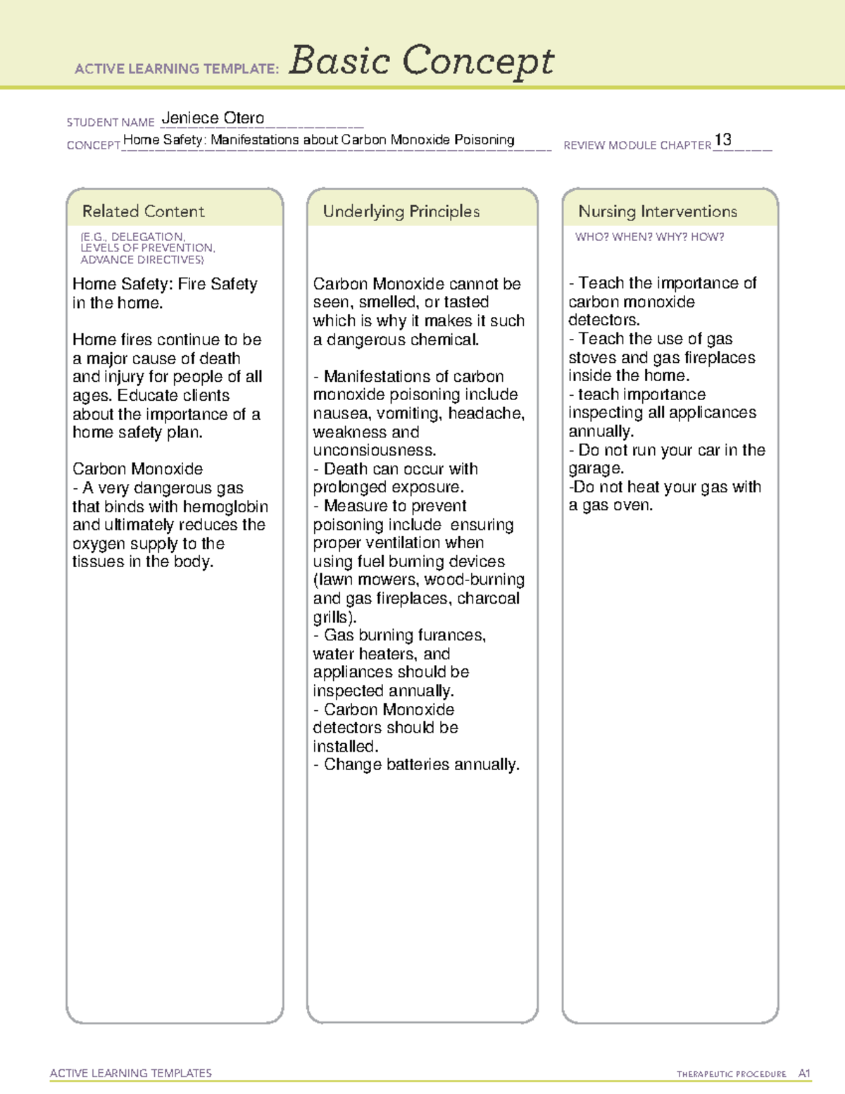 ALT4 - Home safety on carbon monoxide ati basic concept - ACTIVE ...