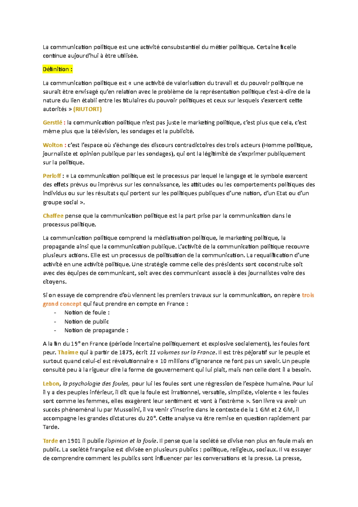 Cours Complet de Communication Politique - Politique et Démocratie ...