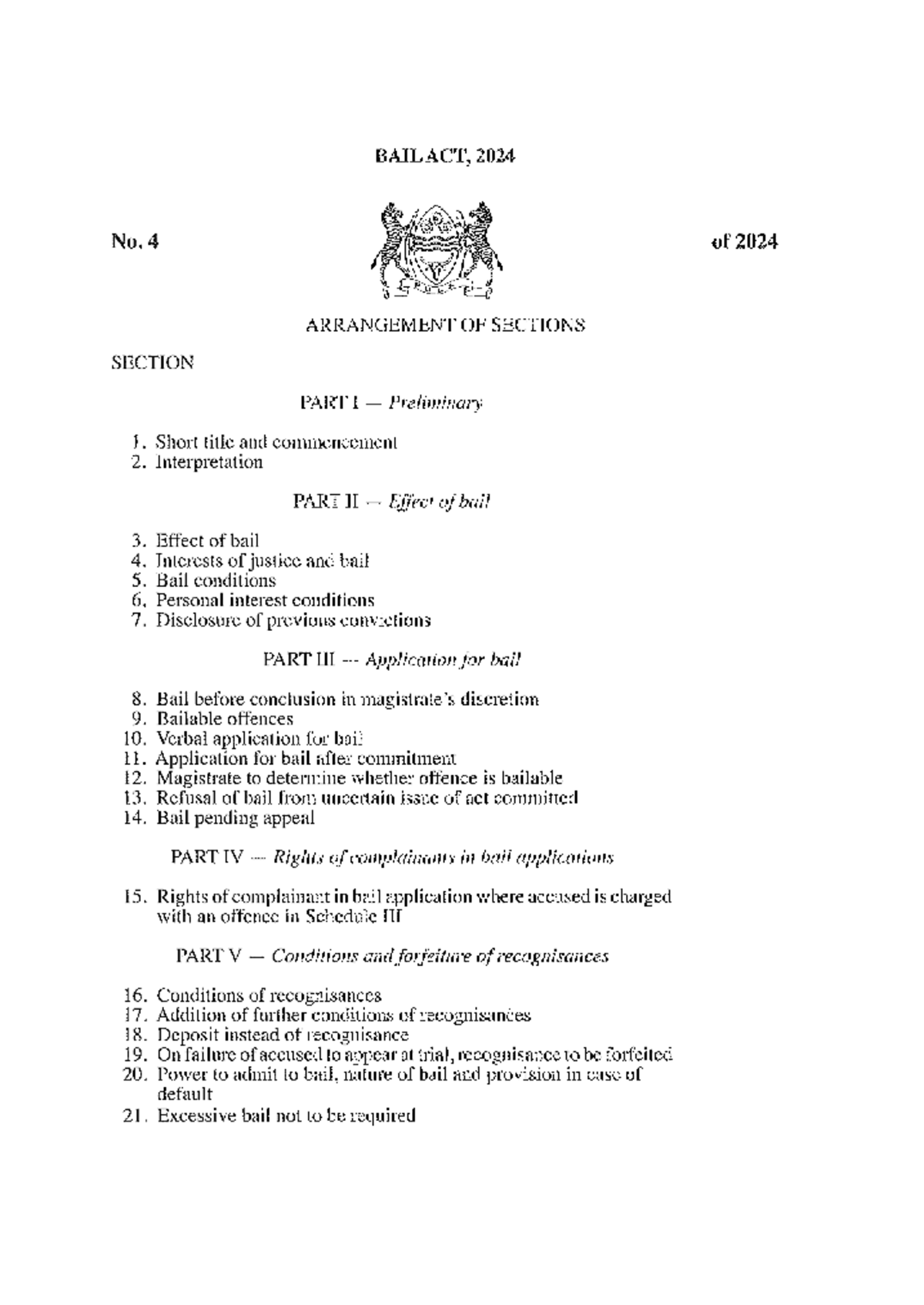 Bail Act 2024: Comprehensive Overview for Criminal Procedure Studies ...