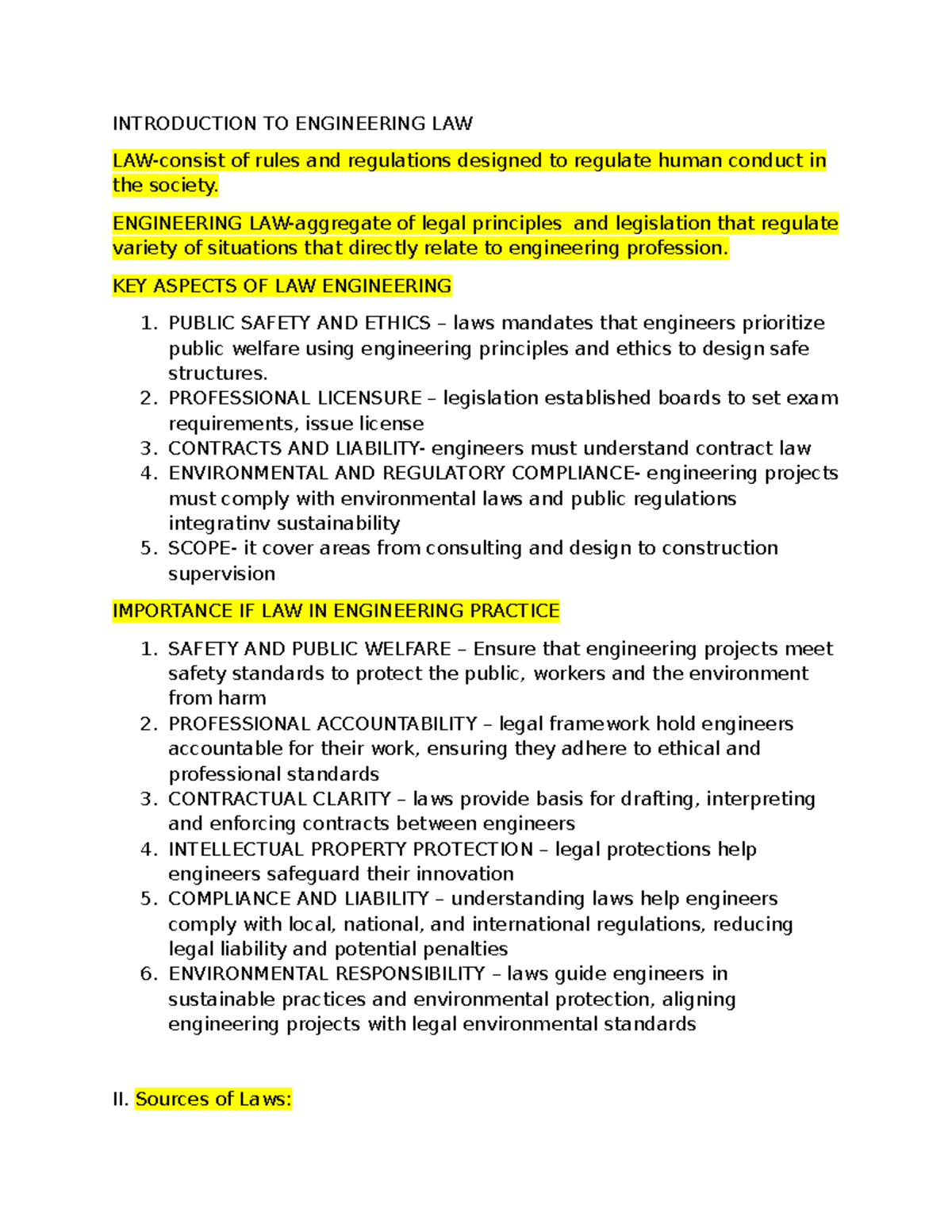 CE 101: Review of Engineering Laws, Contracts, and Ethics - Studocu
