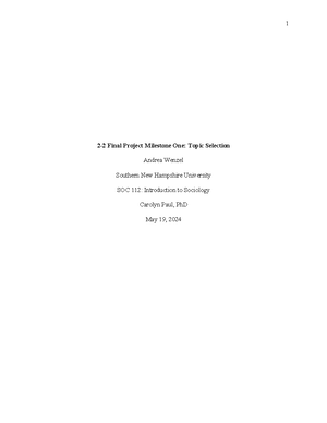 SOC 112 Module One Worksheet - SOC 112 Module One Worksheet ...