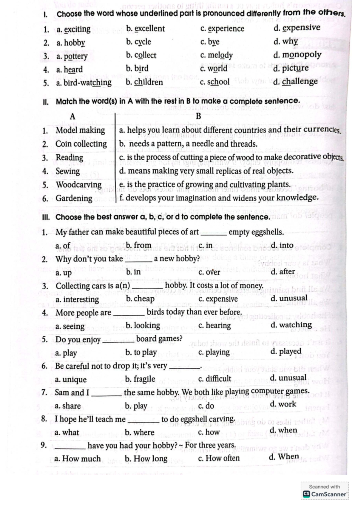 Pronunciation and Sentence Structure Practice for ESL Students - Studocu