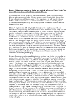 A Streetcar Named Desire - A Streetcar Named Desire Scene by Scene ...