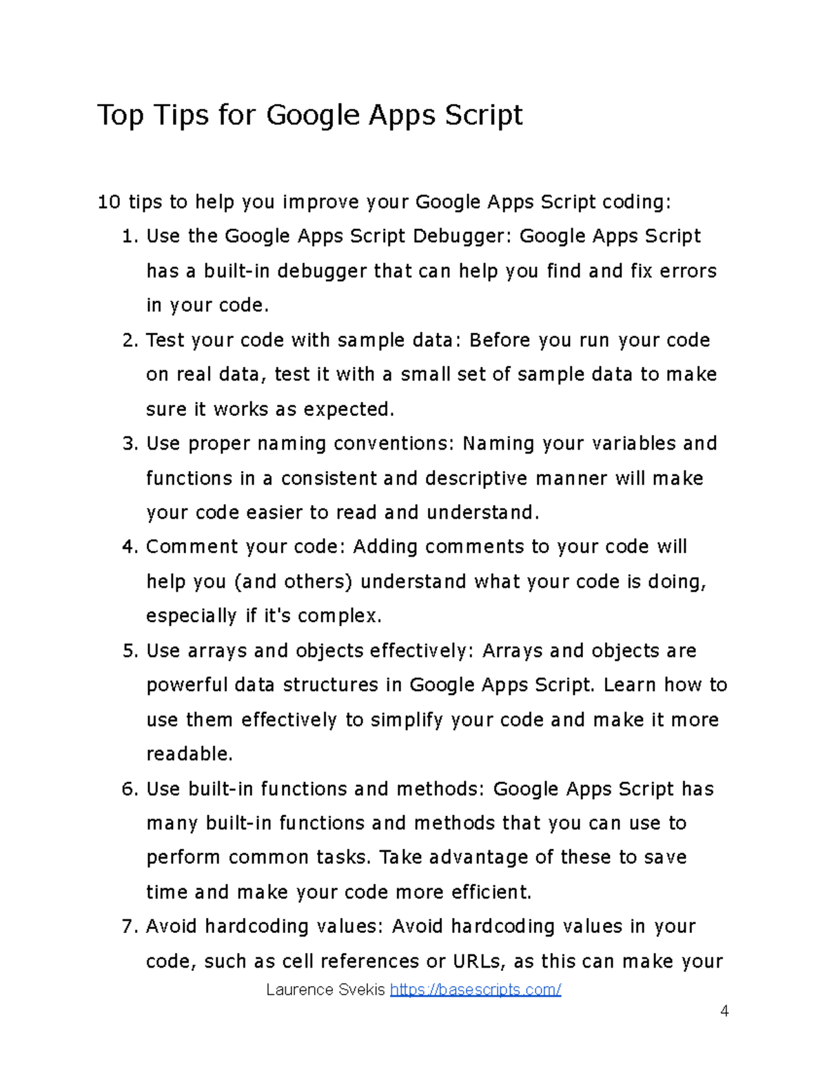 Google+Apps Script+Code+Examples-pages - Top Tips for Google Apps Script 10 tips to help you ...