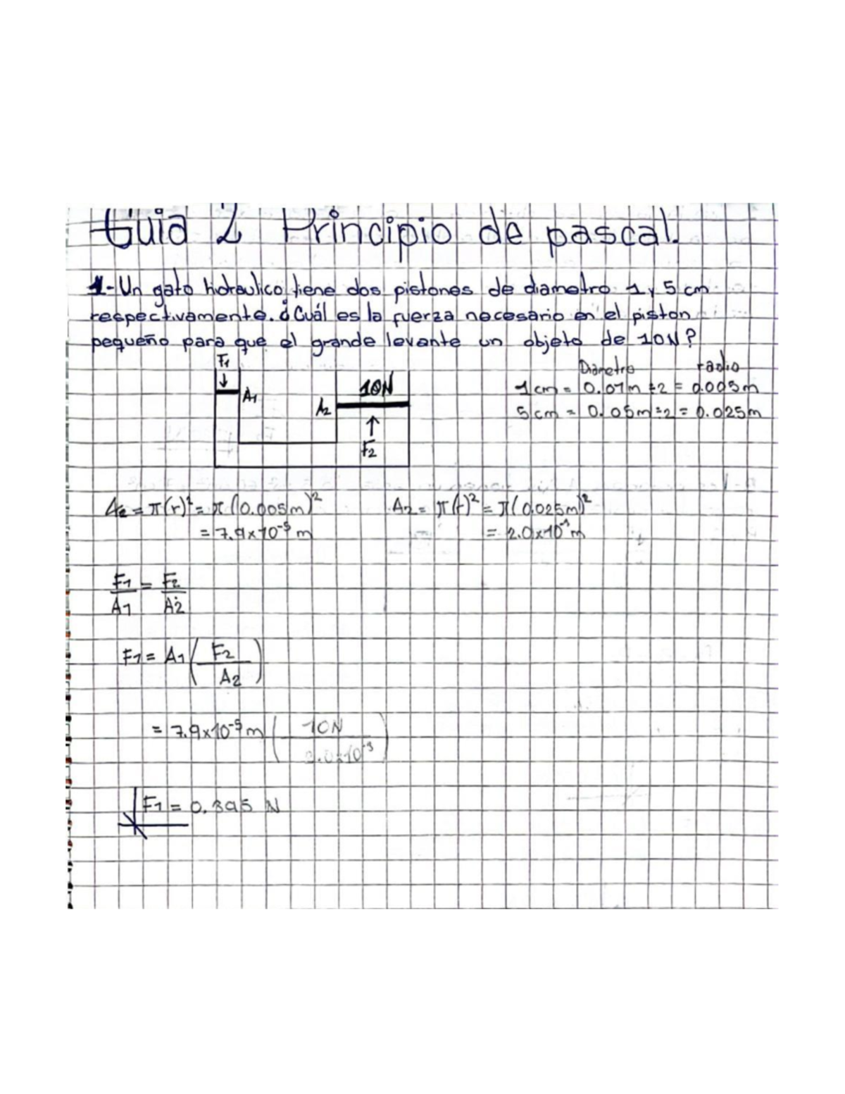 GUIA II Principio DE Pascal - Fisica II - Studocu