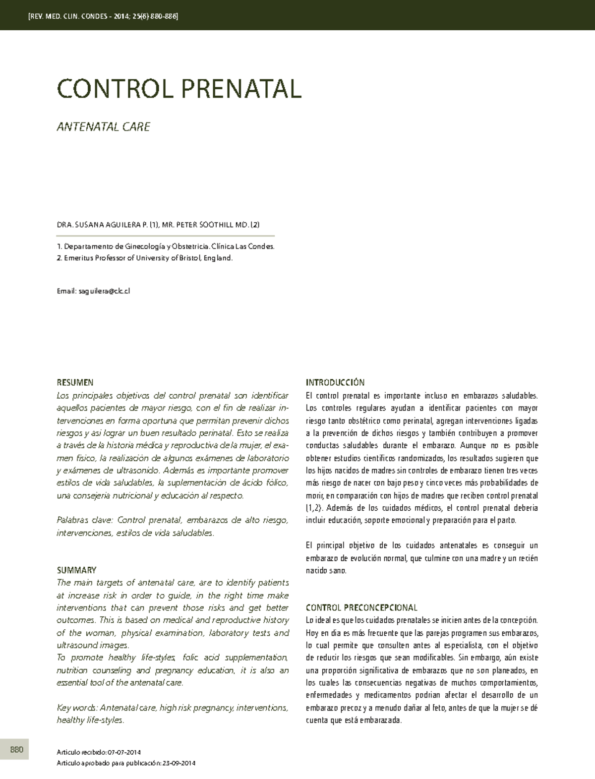 Control Prenatal - Resumen para Fundamentos de Anatomía Clínica - Studocu