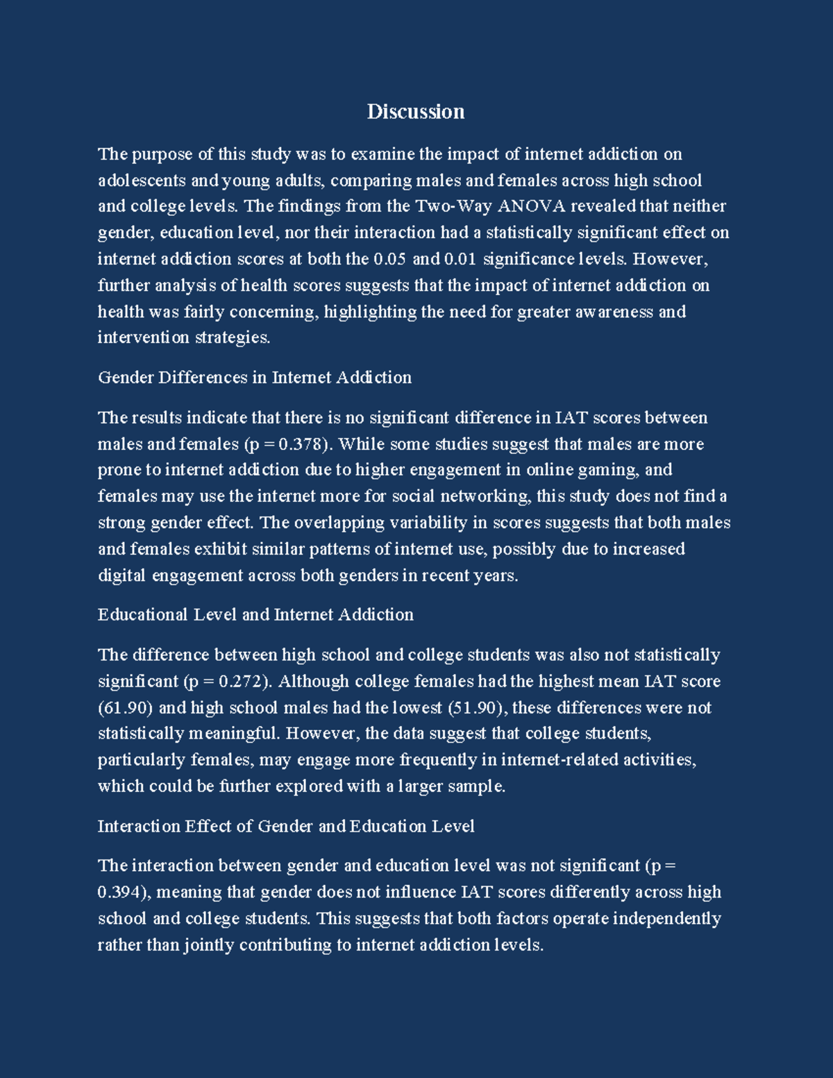 Abstract-2 - Abstract for the thesis - Discussion The purpose of this ...