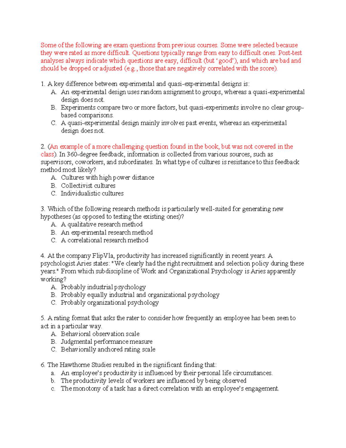 Sample Exam Questions 2025: Difficulty Analysis and Insights - Studeersnel