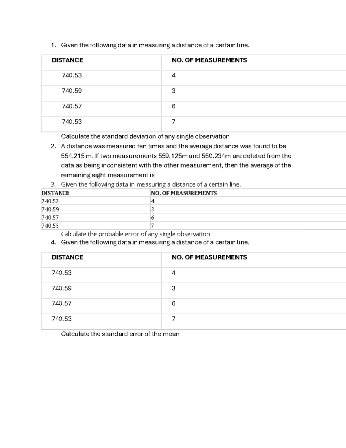 Statistics - Standard Deviation, Errors & Measurements Notes - Studocu