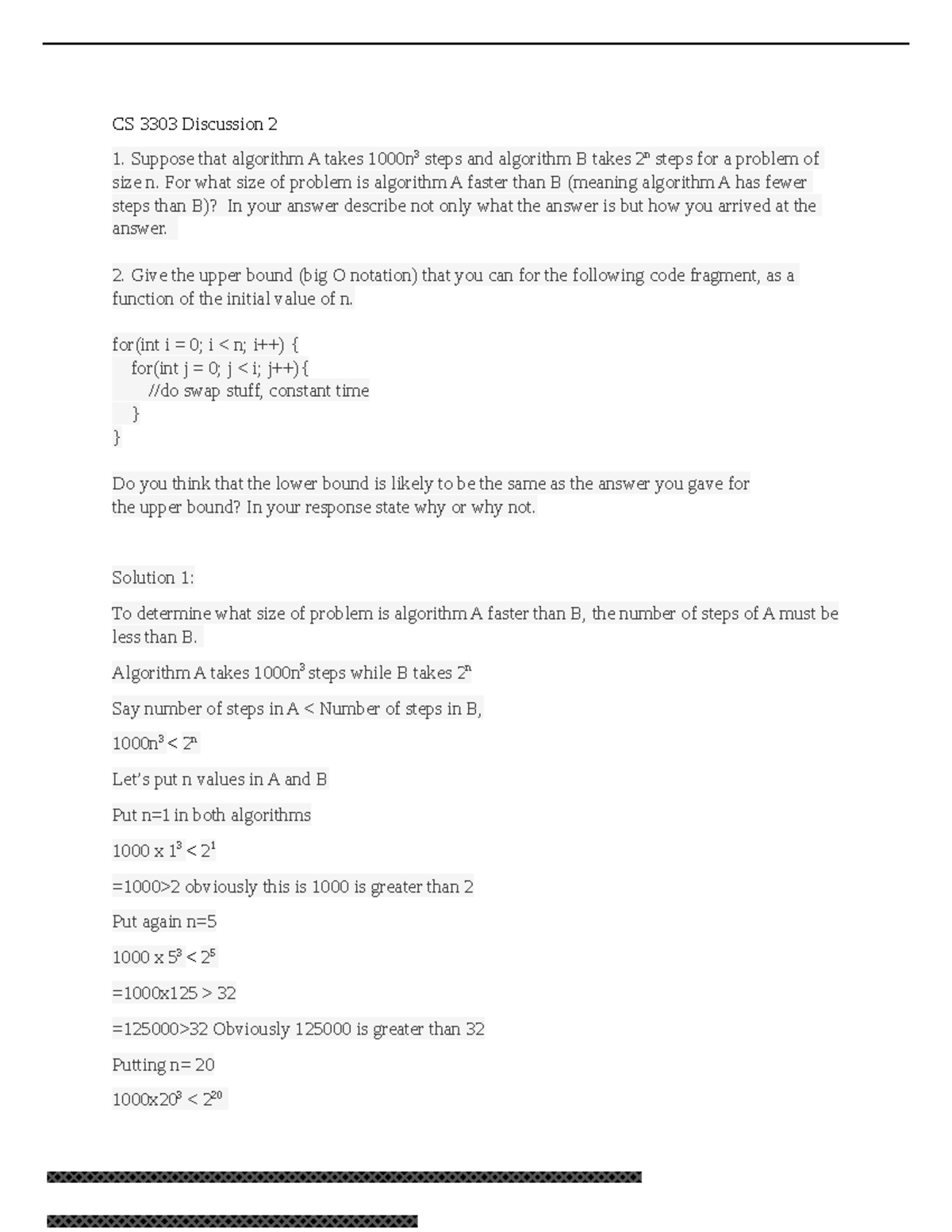 Data Structures CS3303 Discussion Forum Unit 2. pdf - CS 3303 ...