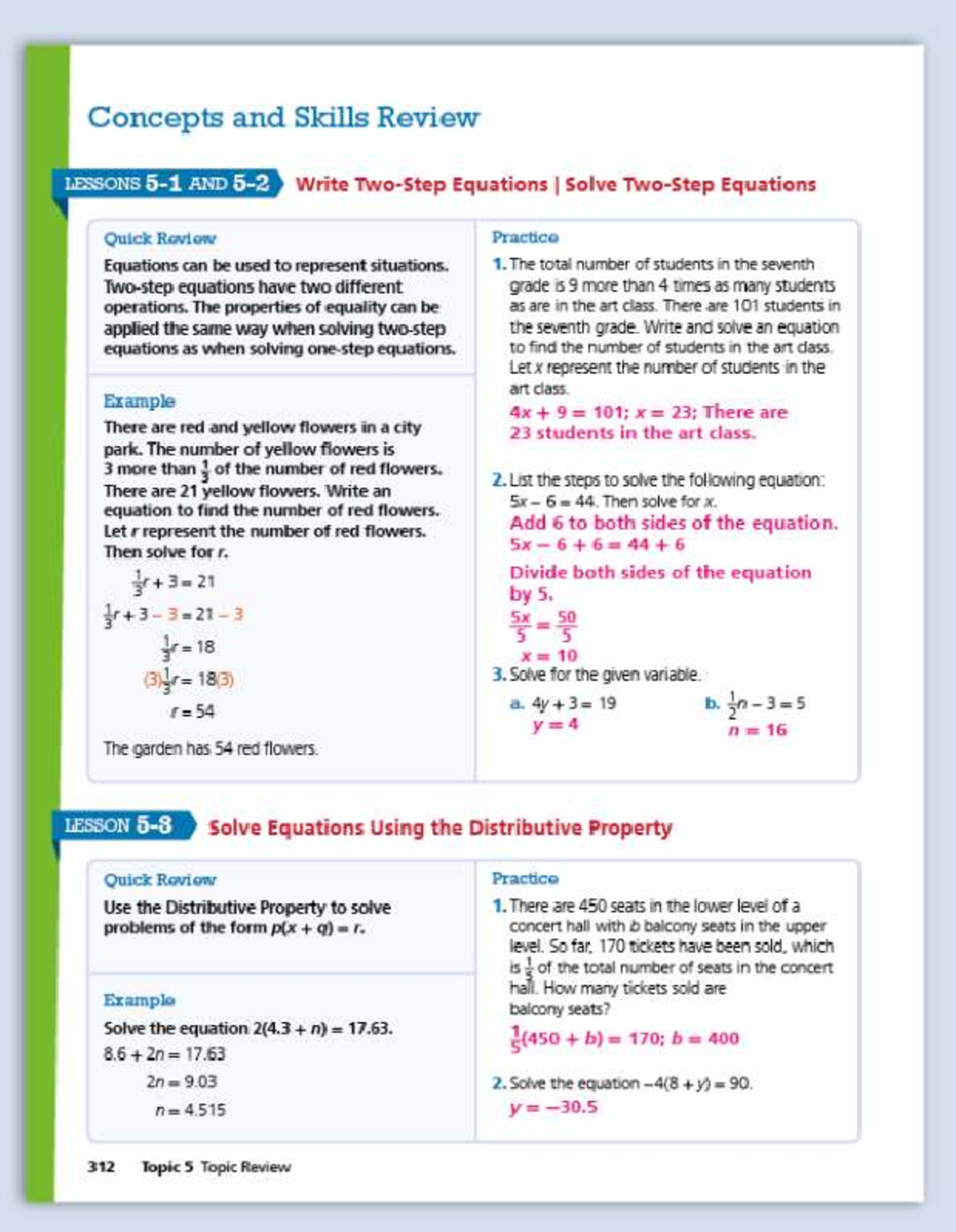 MATH 101: Lesson Quick Review on Solving Equations - Studocu